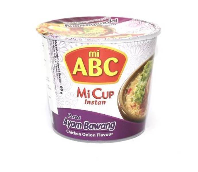 12x ABC Mi Cup Nudler Kylling&Løk Smak 60g - Norway Americana