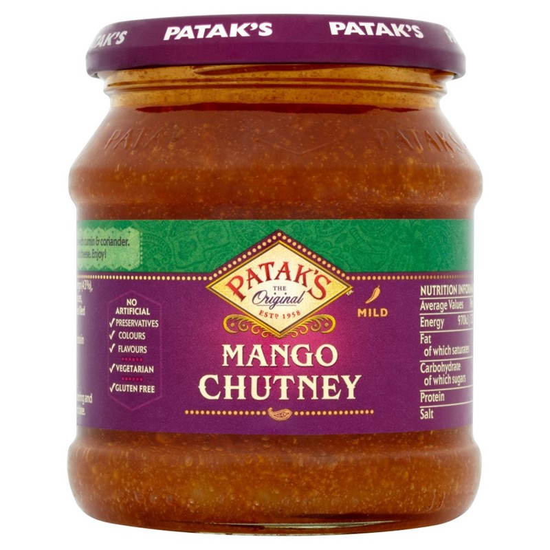Patak's Mild Mango Chutney 340g . - Norway Americana