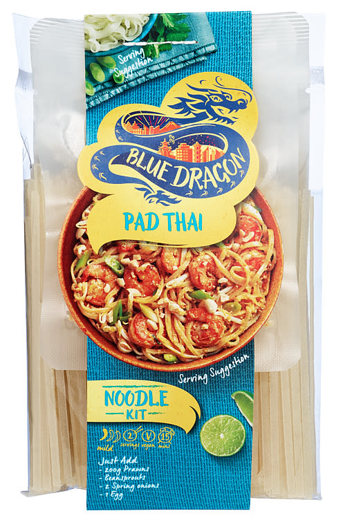 Blue Dragon Pad Thai Noodle KIT 265g./Dato - Norway Americana