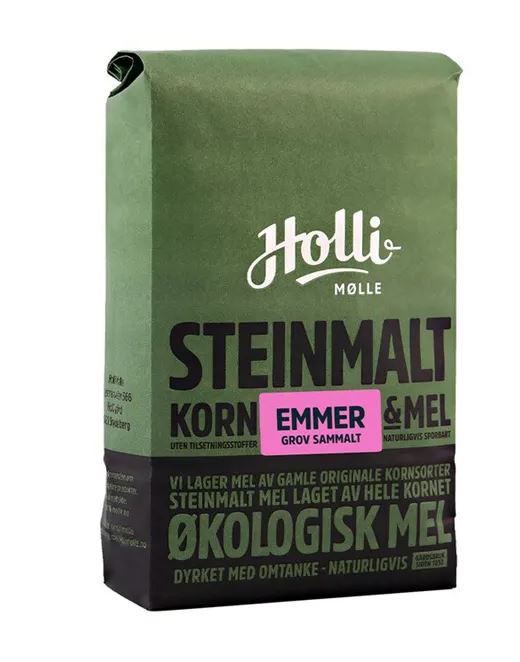 Holli Mølle Emmer Grov Sammalt Økologisk 1kg. - Norway Americana